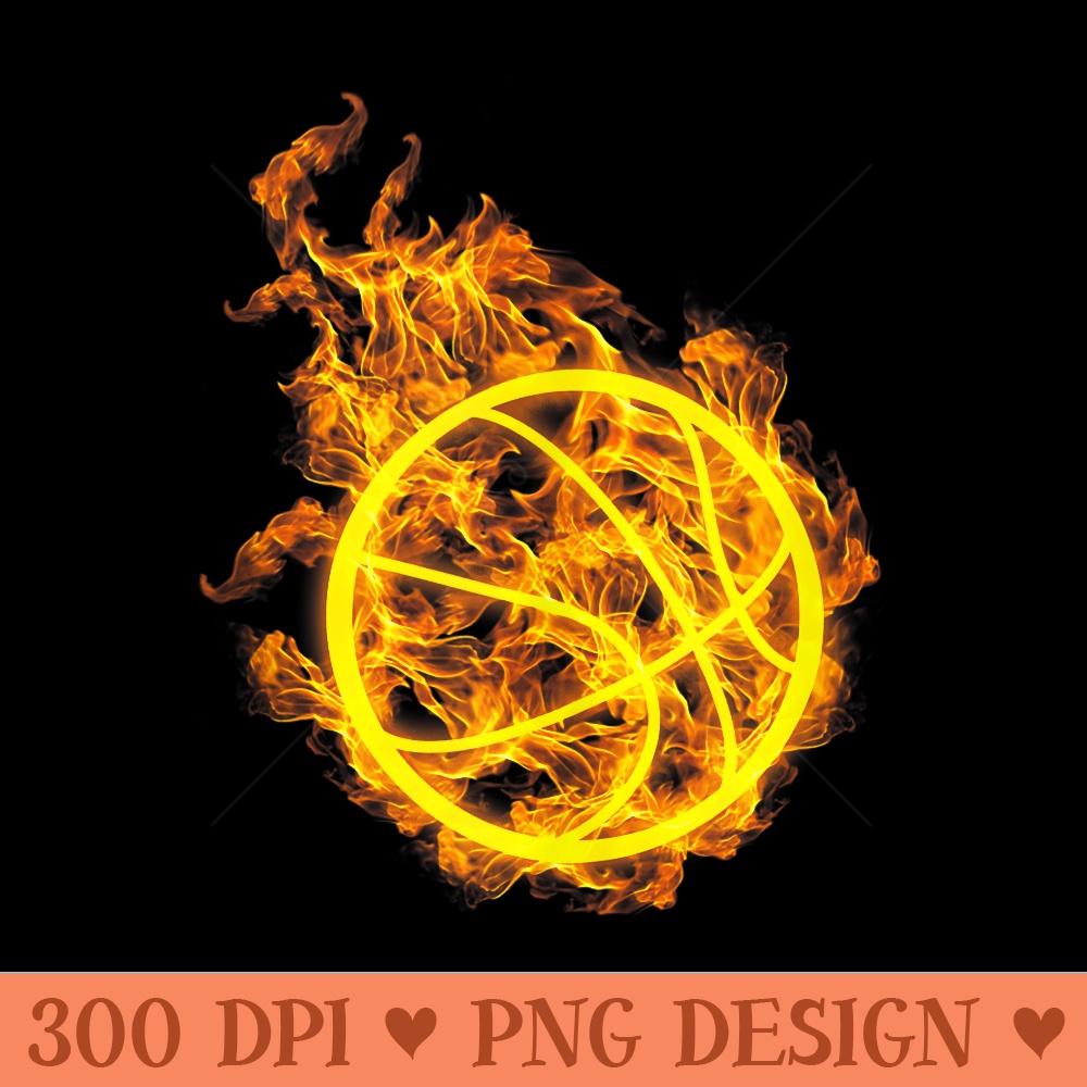 Fire Basketball Ball Flaming Basketball Player - High Resolu | Inspire ...
