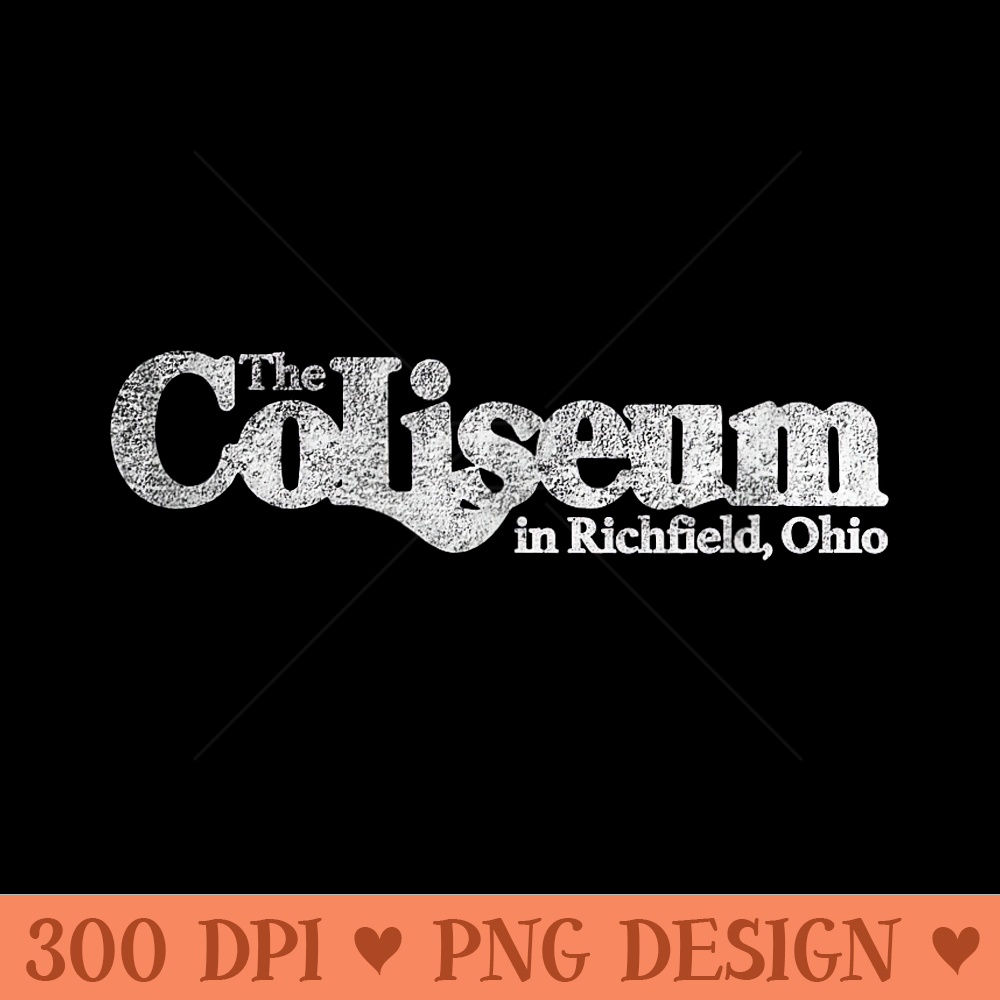 Retro Cleveland The Richfield Coliseum - Printable PNG Image | Inspire ...