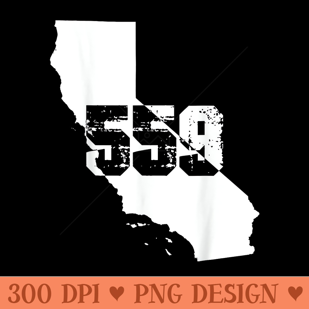 Fresno California 559 Area Code - High Resolution PNG Design | Inspire ...