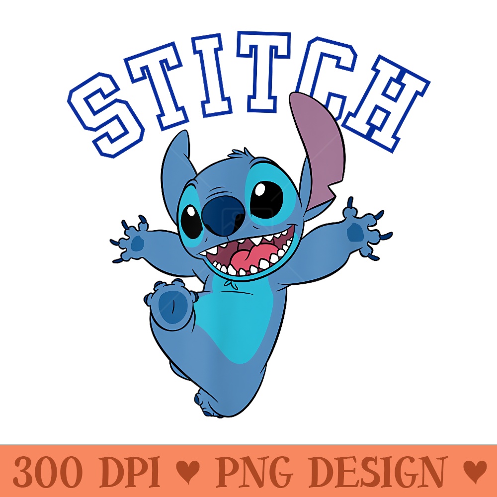 Lilo Stitch Collegiate Stitch - Printable PNG Graphics | Inspire Uplift