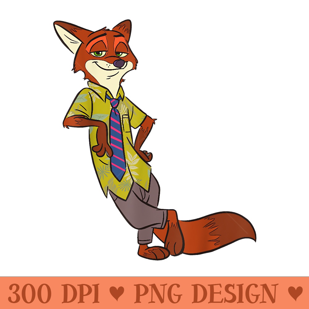 Disney Zootopia Cool Fox Nick Wilde Leaning - Unique Sublima | Inspire ...