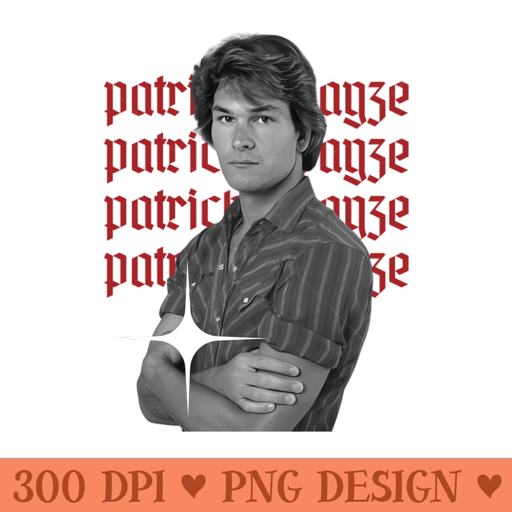 Patrick swayze x retro style - High Resolution PNG Picture | Inspire Uplift