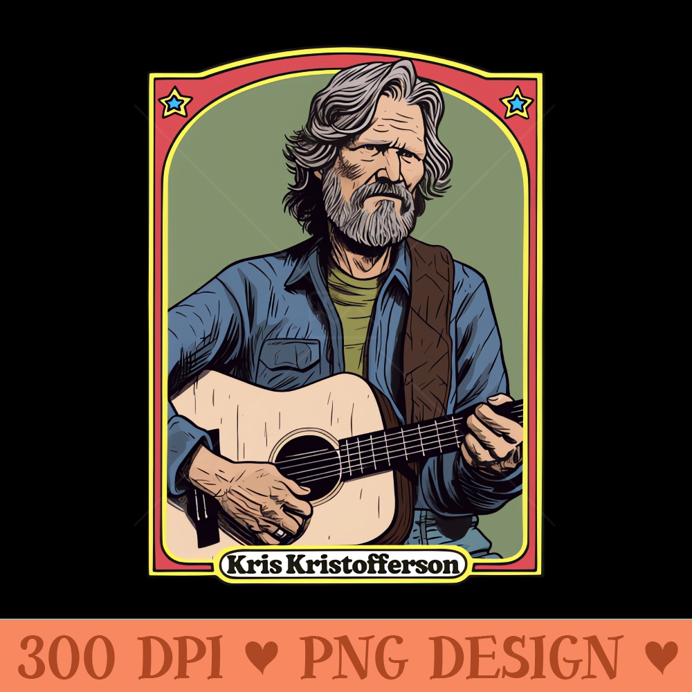 Kris Kristofferson Original Retro Style Fan Illustration - D | Inspire ...