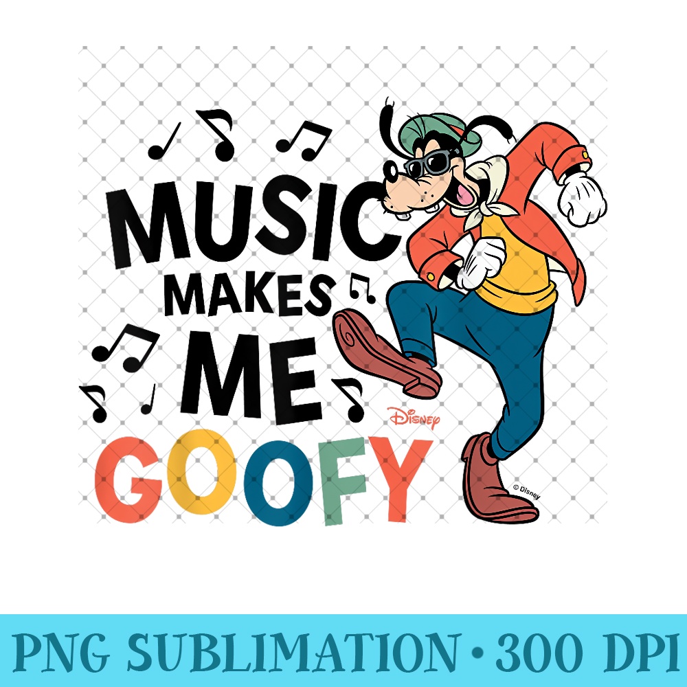 Disney - Music Makes Me Goofy - PNG Clipart | Inspire Uplift
