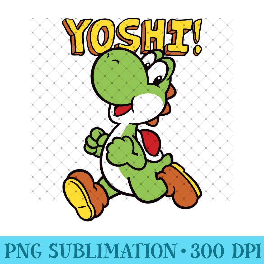 Nintendo Super Mario Yoshi Intro Jump - Trendy PNG Designs | Inspire Uplift