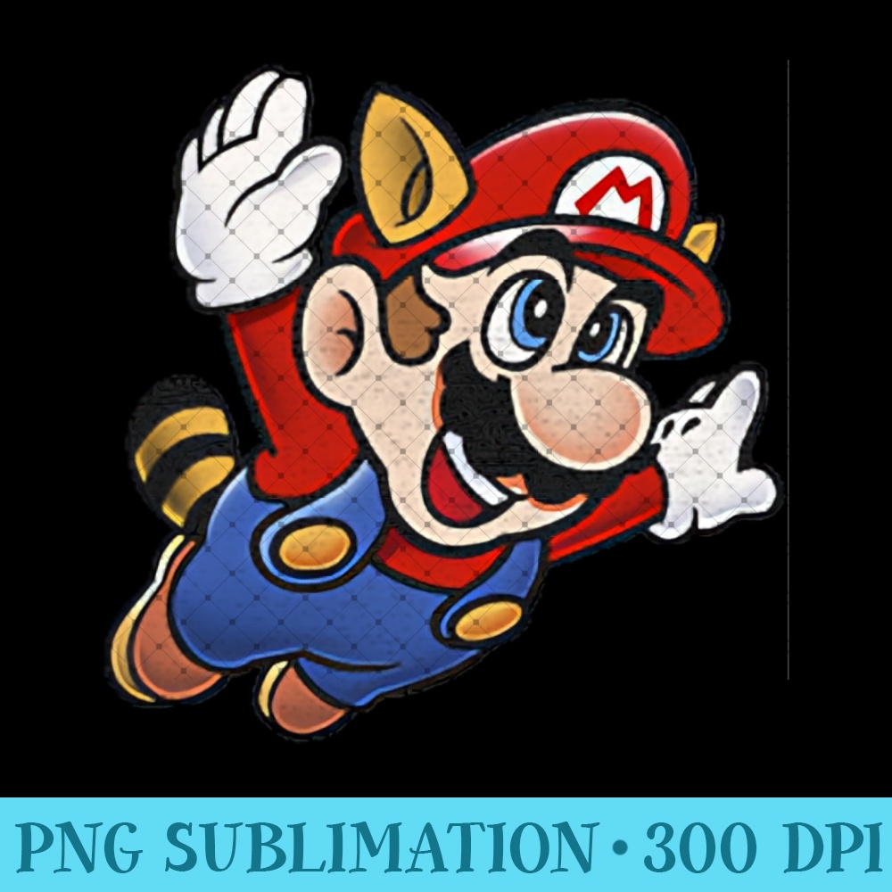 Super Mario Flying Mario Pocket Portrait - Digital PNG Downl | Inspire ...