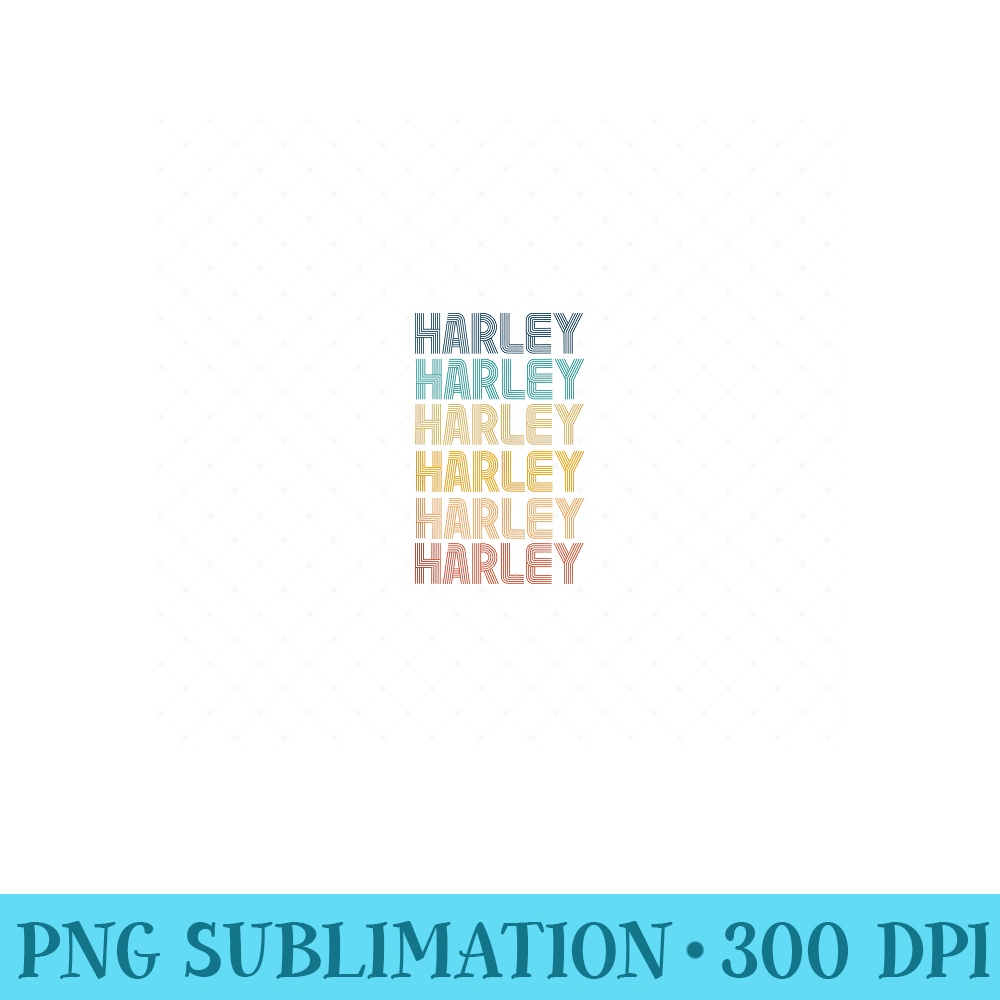 Retro Vintage HARLEY Classic Name Cool 80s 90s - Trendy PNG | Inspire ...