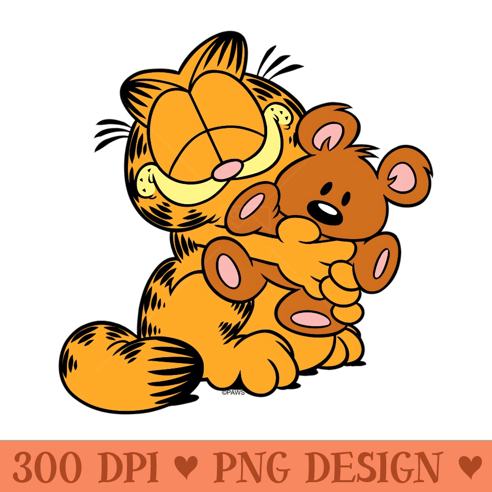 Garfield Hugging Pooky Sweatshirt - High Resolution PNG Desi | Inspire ...
