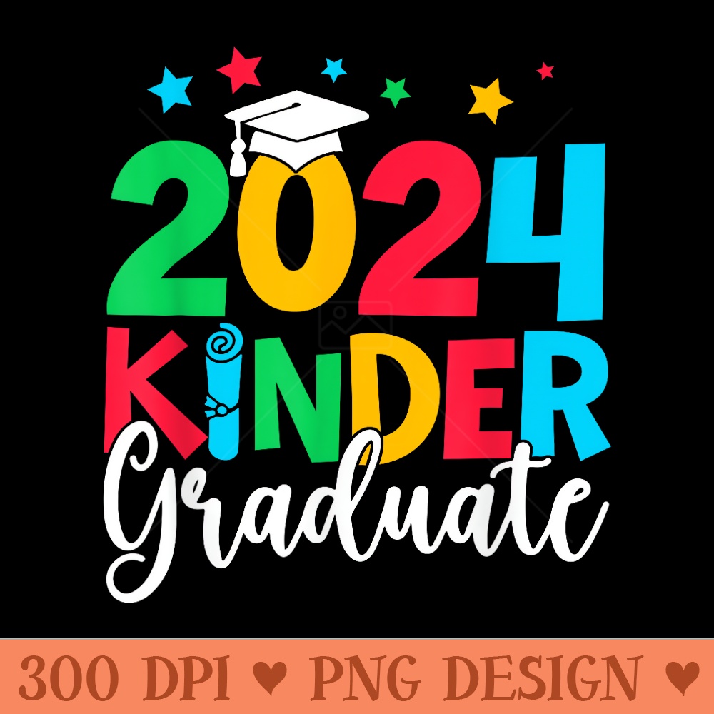 Kinder Graduate 2024 Kindergarten Graduation Girls - PNG Gra - Inspire ...