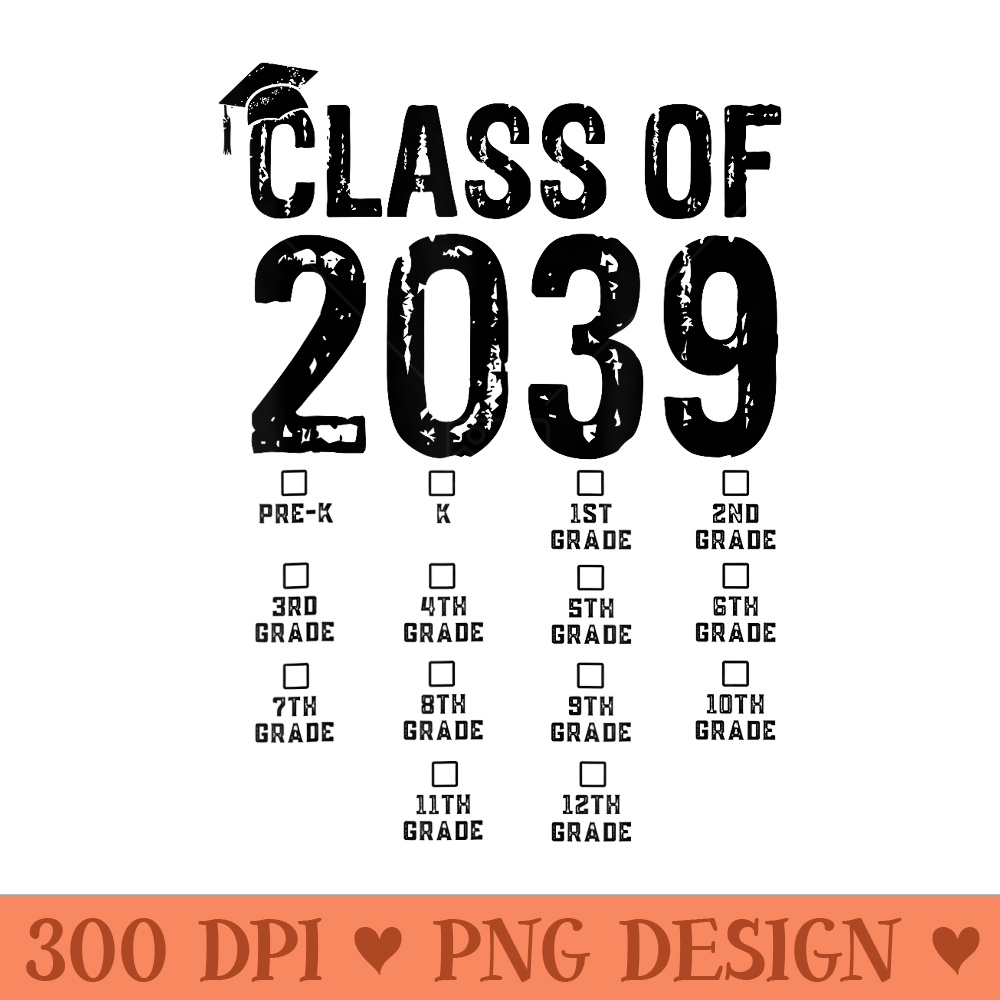 Class Of 2039 Grow With Me Kindergarten Prek Graduation - Pr | Inspire ...