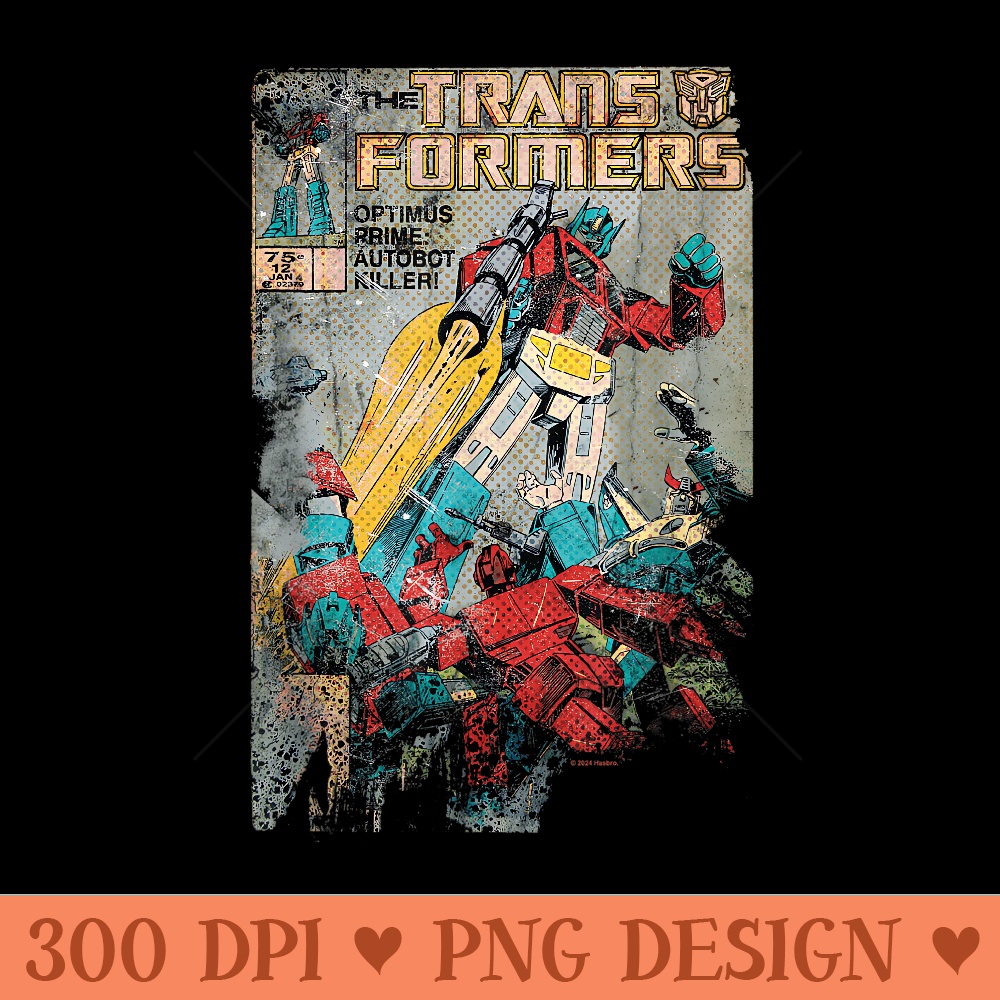 Transformers Vintage Faded Autobot Killer Comic Book - Clipa - Inspire ...