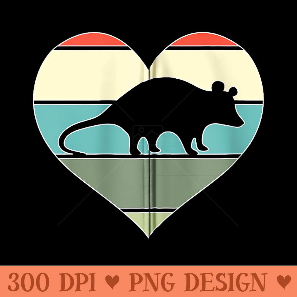 Possum Heart Opossum Lover Possums - PNG clipart download | Inspire Uplift