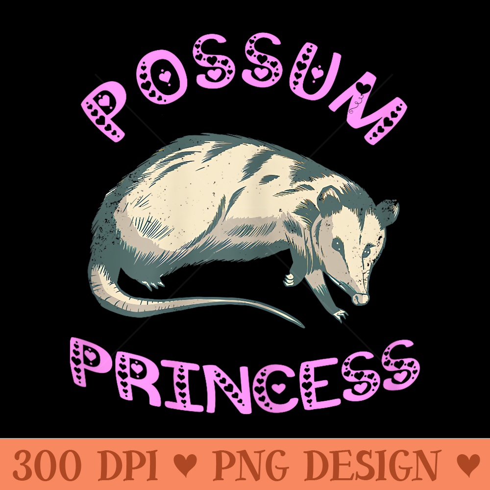 Possum Princess Cute Opossum Rat Lover Trash Cats Marsupials | Inspire ...