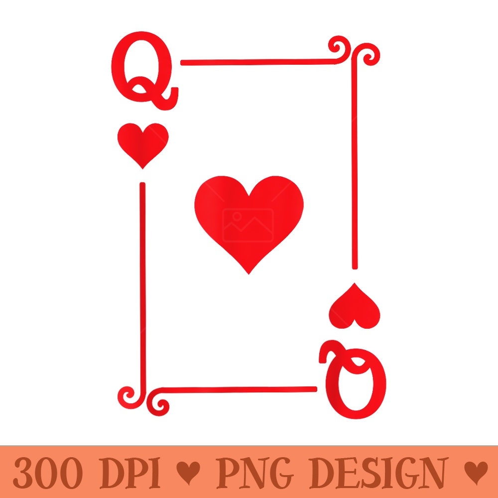 Playing Cards Queen Hearts Card Queen Card - PNG Prints | Inspire Uplift