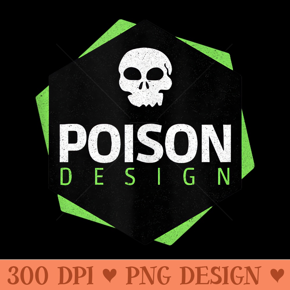 Poison Design Green Negative Grunge Logo - Ready To Print PN | Inspire ...