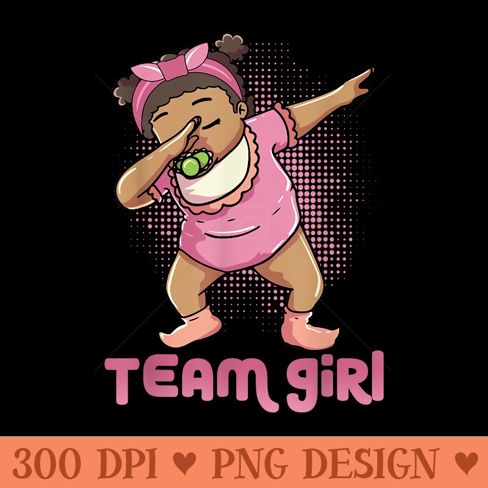 Funny Team Girl Black Baby Dab Dance Baby Announcement Party | Inspire ...