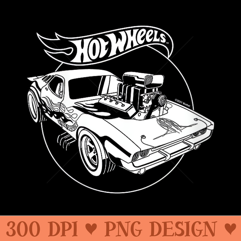 Hot Wheels Rodger Dodger - PNG Prints | Inspire Uplift