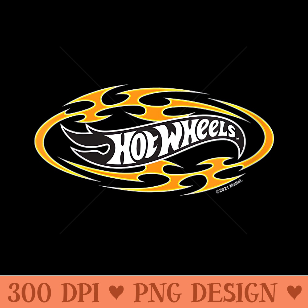Hot Wheels Oval Flame Logo - PNG download for graphic design | Inspire ...