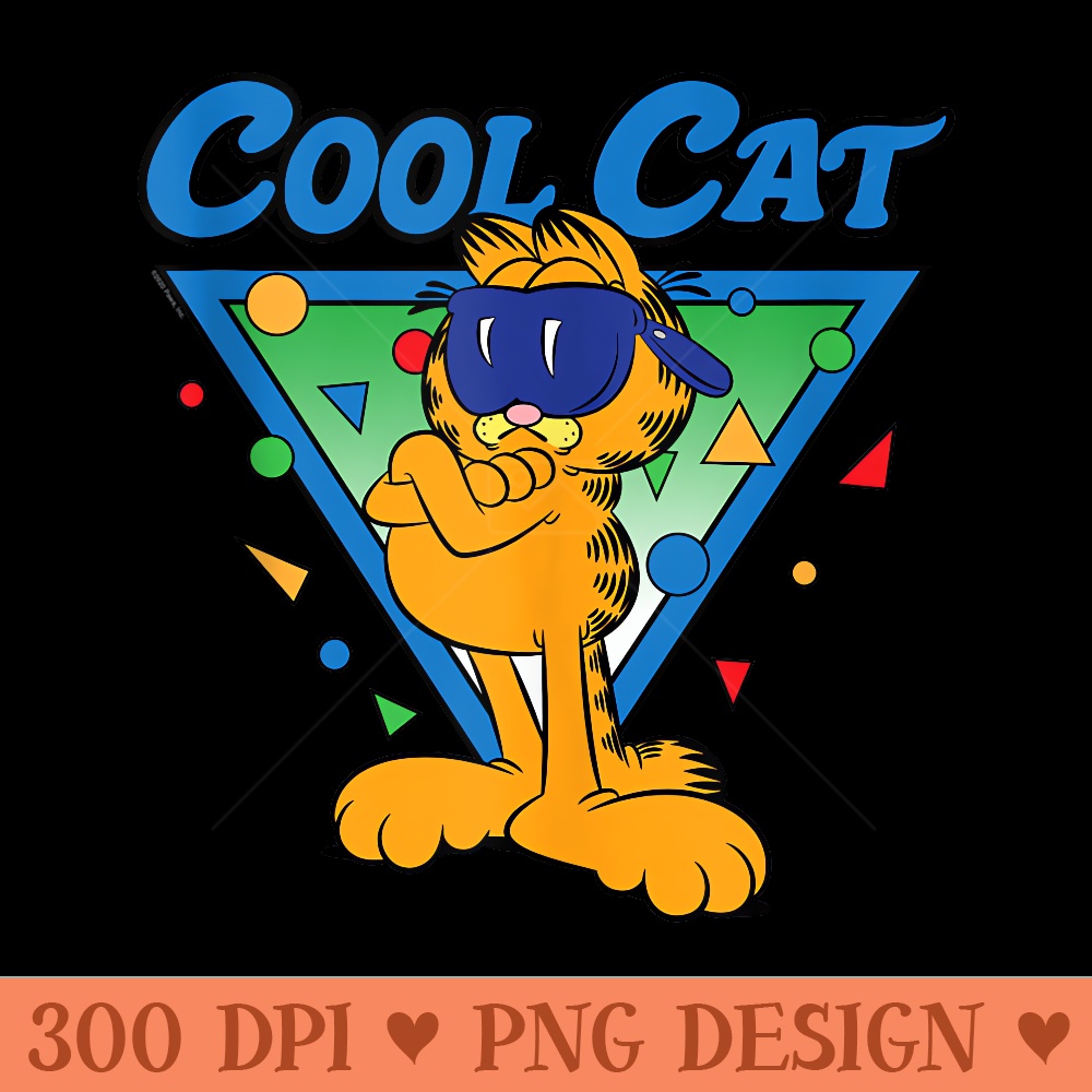Garfield Cool Cat - Ready To Print PNG Designs | Inspire Uplift