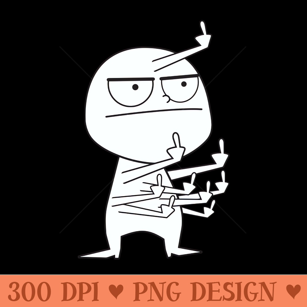 Middle Finger Maniac - PNG design downloads | Inspire Uplift