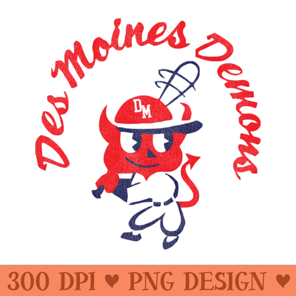 Des Moines Demons Baseball Team - Trendy PNG Designs | Inspire Uplift