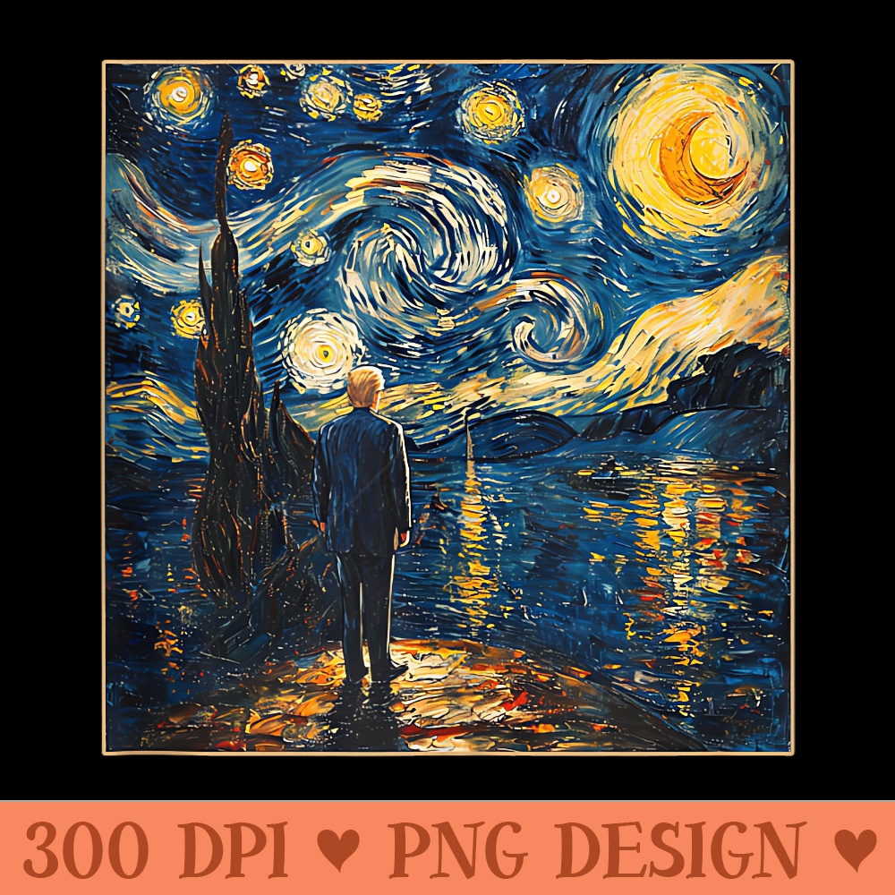 Donald Trump Painting Van Gogh Style Best Trump 2024 - PNG P | Inspire ...