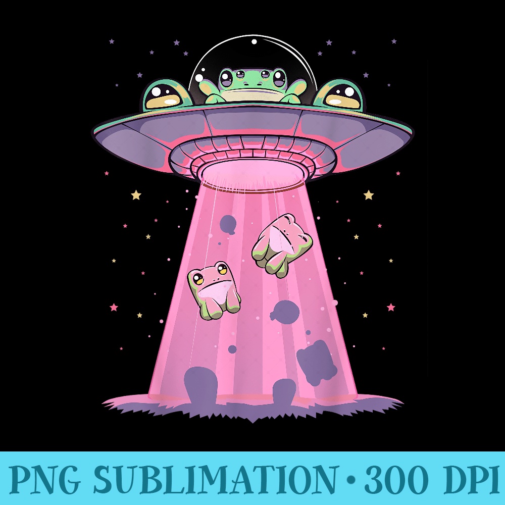 Kawaii Frogs UFO Aliens Frog - PNG Download Source | Inspire Uplift