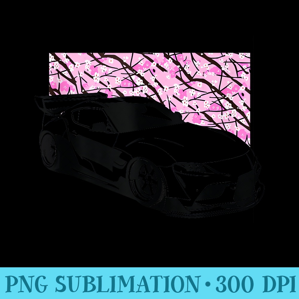 JDM Supra MK5 GR Cherry Blossom 2JZ Stance Graphic T - PNG D | Inspire ...