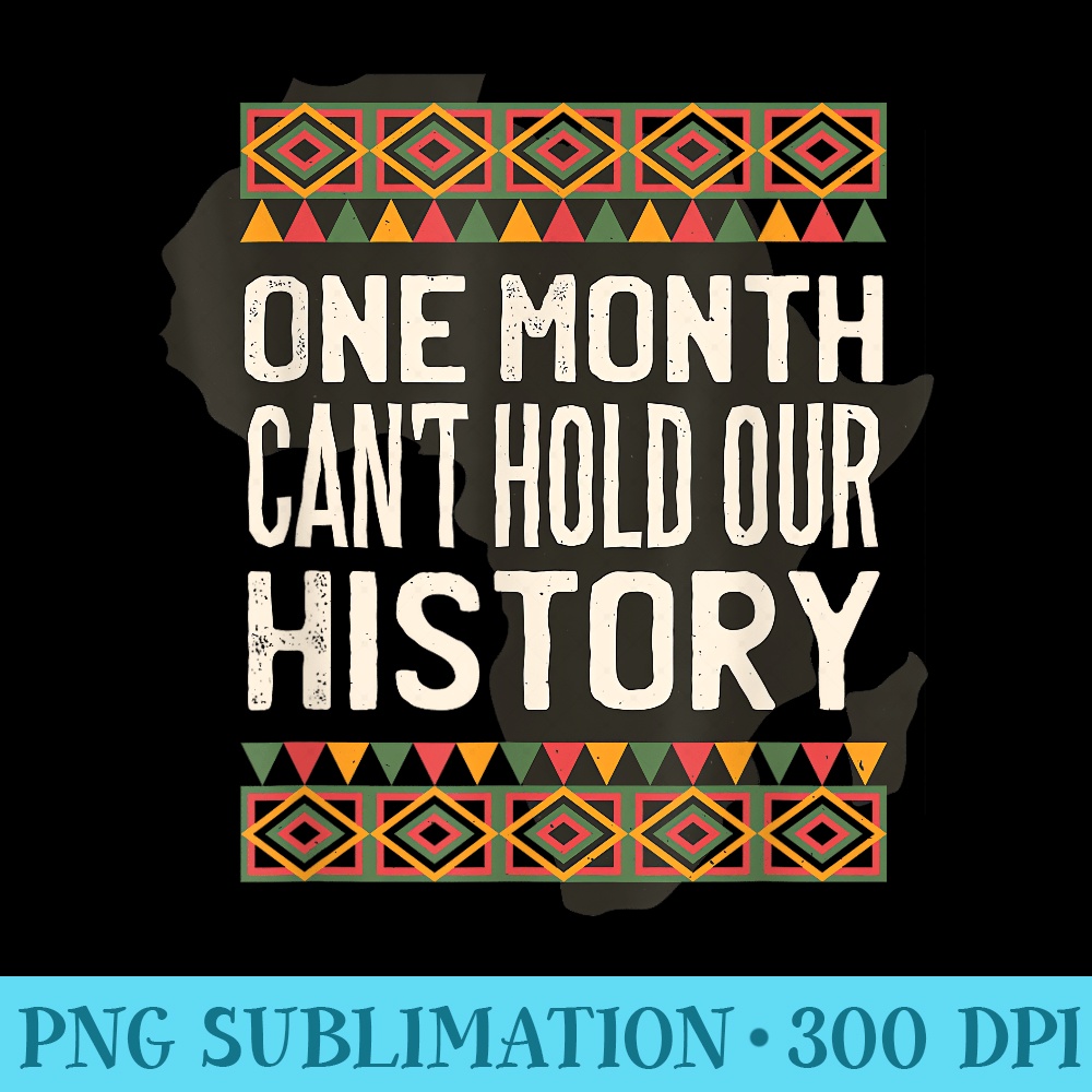 One Month Cant Hold Our History Black History Month - Transp | Inspire ...