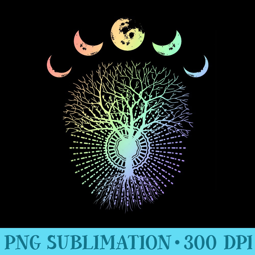 Moon Lunar Phases Tree of Life Environment Zen Yoga - Transp | Inspire ...