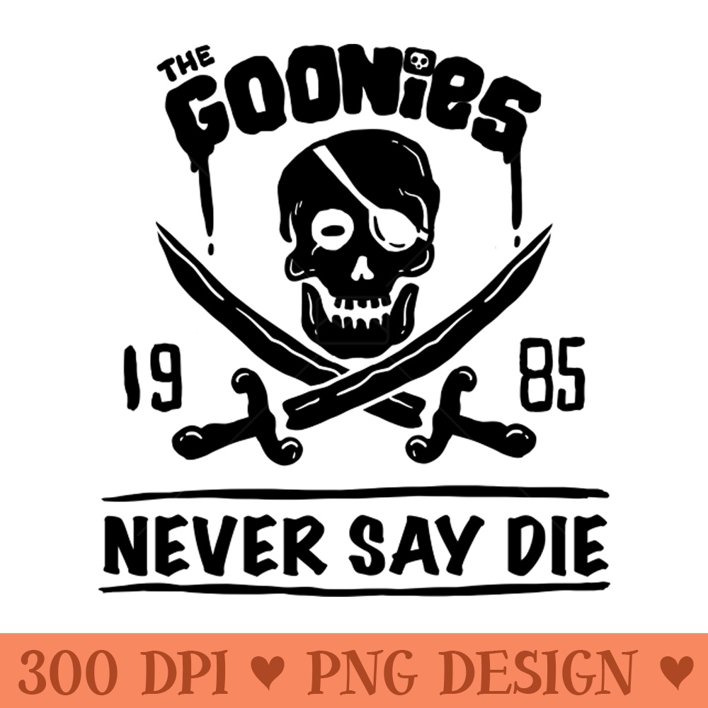 THE GOONIES LOGO BLACK - Printable PNG Graphics | Inspire Uplift