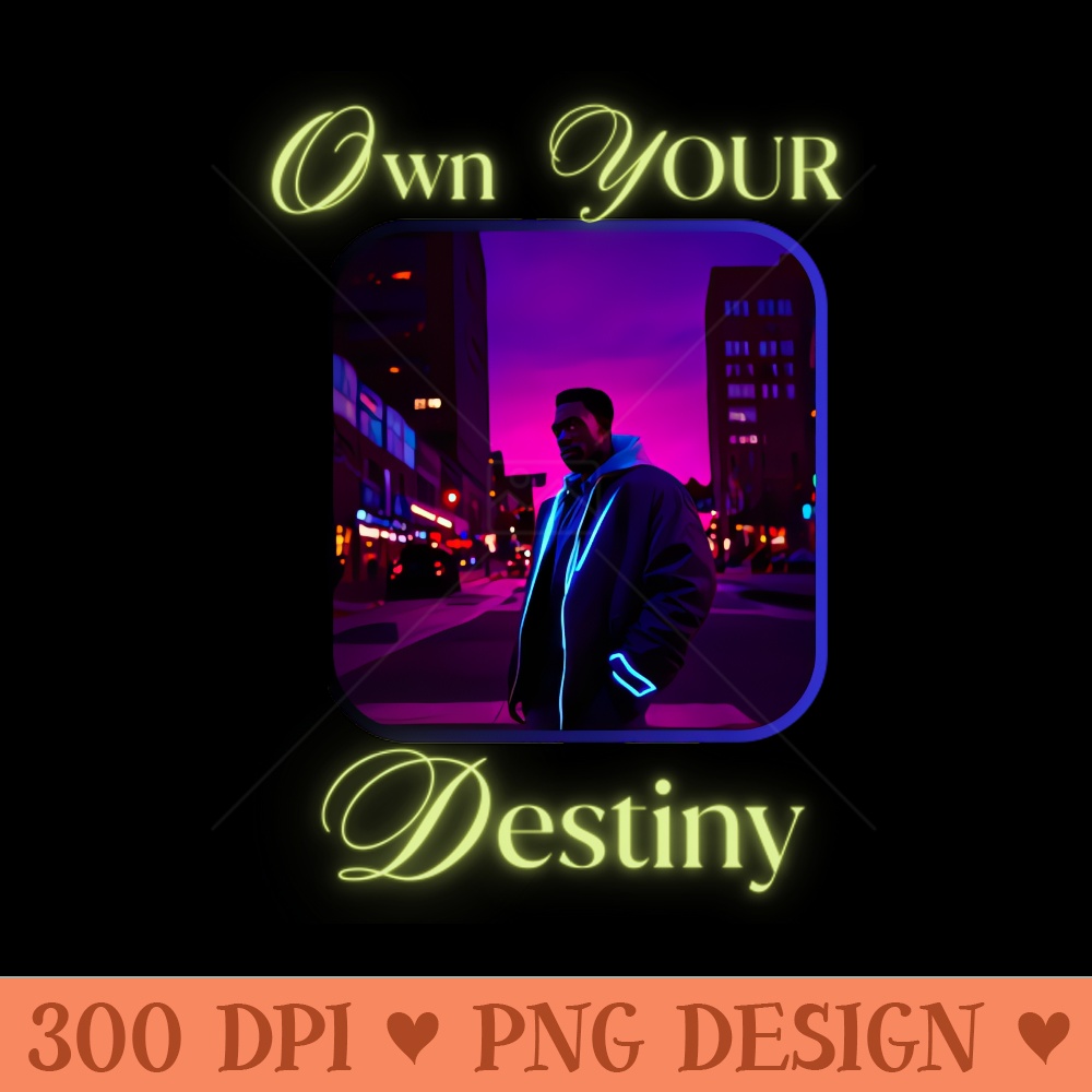 OWN YOUR DESTINY DESIGN - Download Transparent Artwork | Inspire Uplift