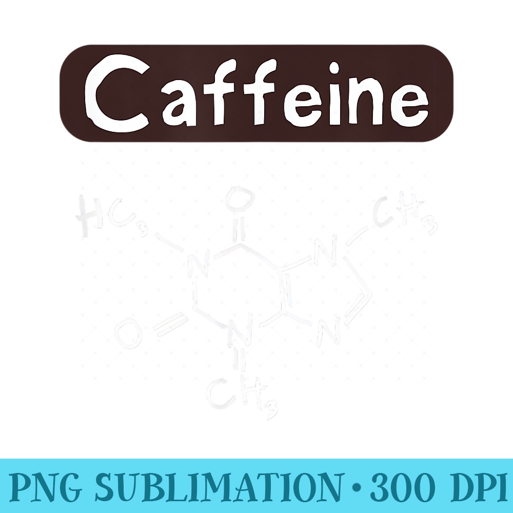 The Chemical Formula Of Caffeine - PNG Image Download | Inspire Uplift
