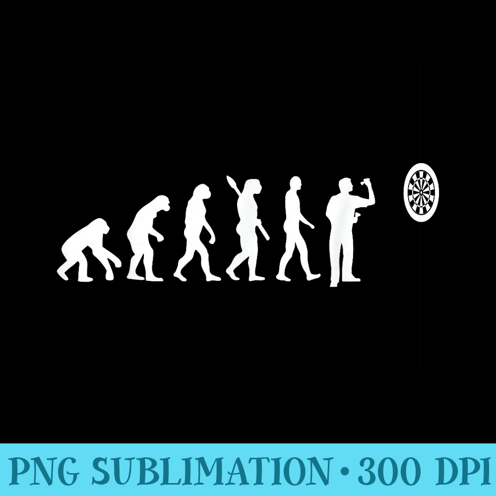 Funny Darts Evoloution Dart King - PNG Graphic Design | Inspire Uplift