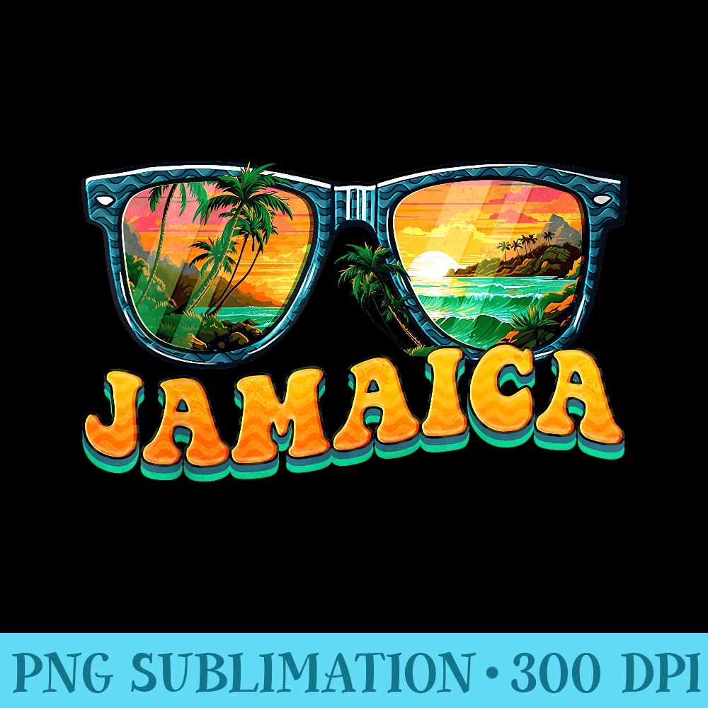 Summer Vacation Sunglasses Jamaica - PNG Graphics | Inspire Uplift