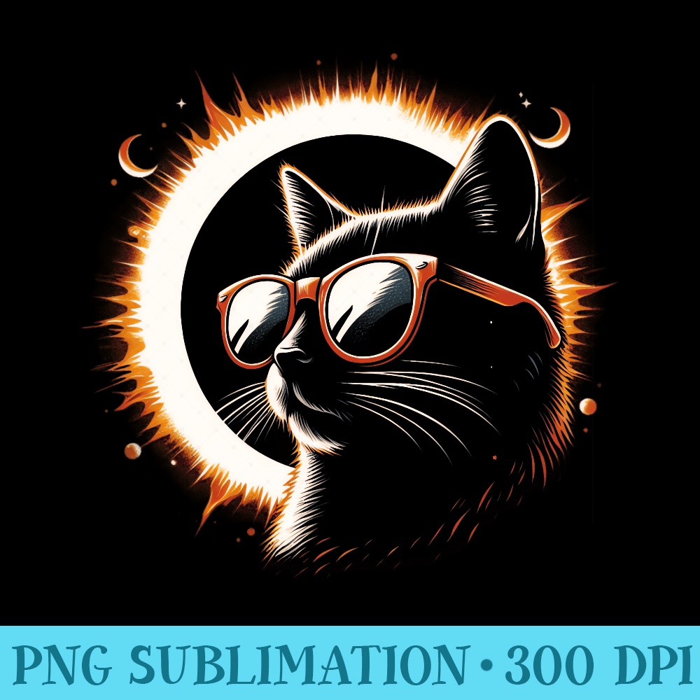 Total Solar Eclipse April 8 2024 Black Cat Friend Eclipse - | Inspire ...