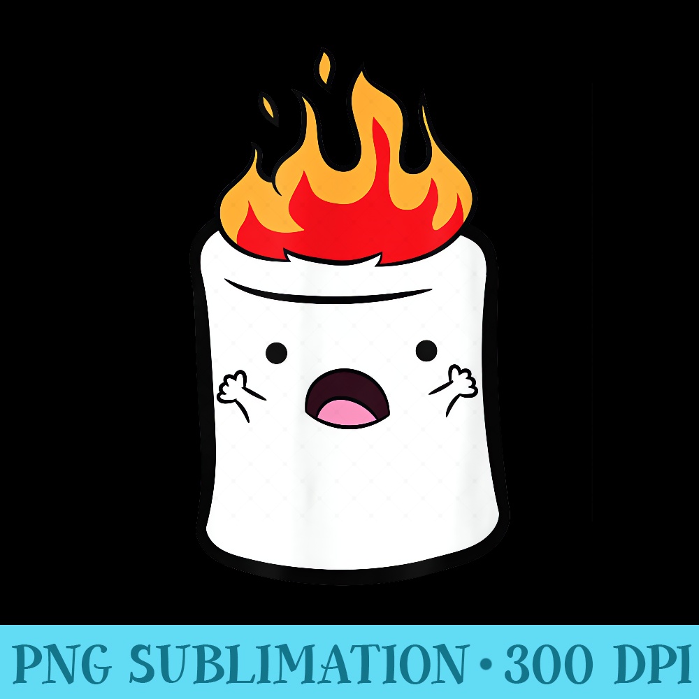 Funny Camping Marshmallow Love Marshmallows - PNG Download T | Inspire ...