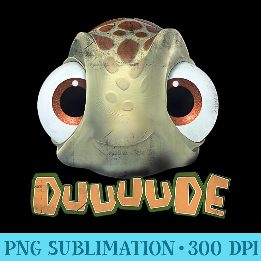Disney Pixar Finding Nemo Surfing Baby Turtle Dude - PNG Dow | Inspire ...