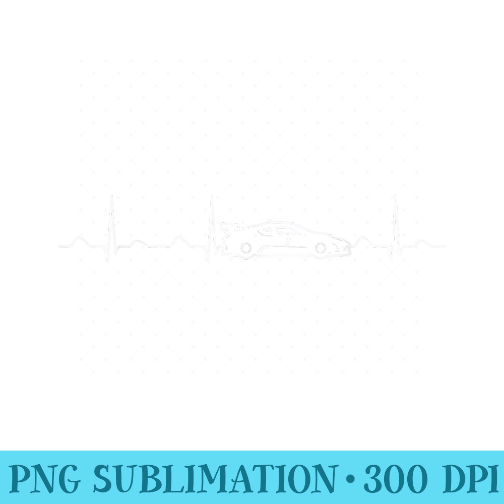 Race Car Heartbeat Simple Driver or Racing Fan - Transparent | Inspire ...