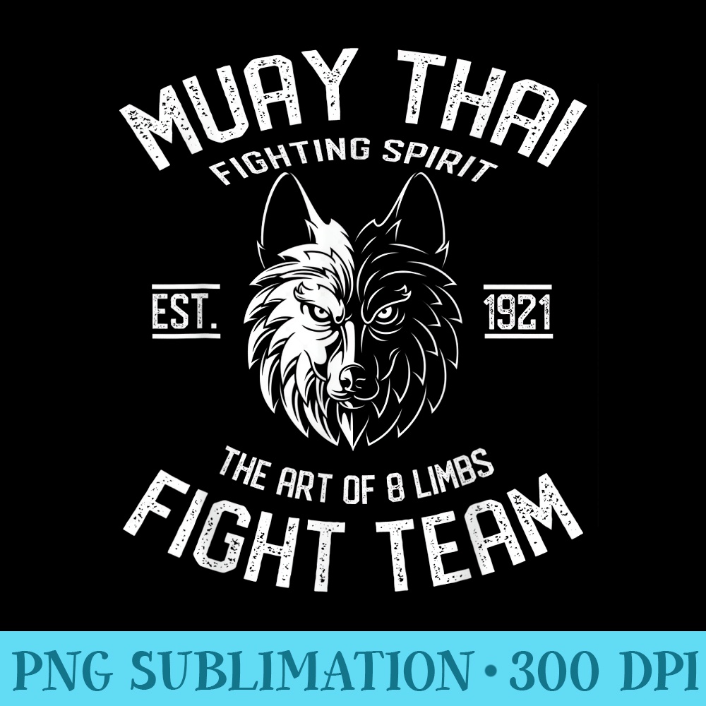 Muay Thai Wolf Fight Team Nak Muay, Kickboxing - PNG Image F | Inspire ...