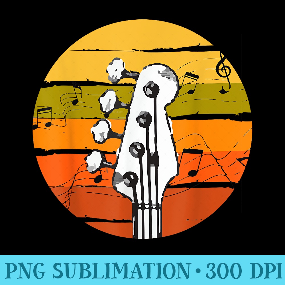 Retro Bass Vintage Bassist Rock Jazz Music Player - Unique S | Inspire ...