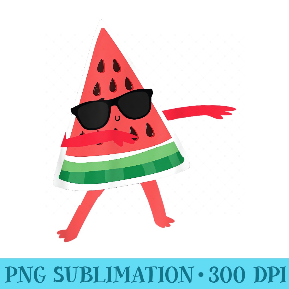 Watermelon Dabbing Kawaii Melon Dab Summer Fruit L - PNG Dow | Inspire ...