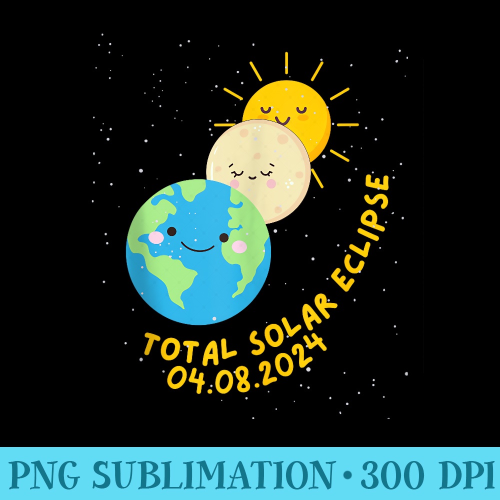 Total Solar Eclipse 2024 Cute Solar Eclipse Toddler - PNG Cl | Inspire ...