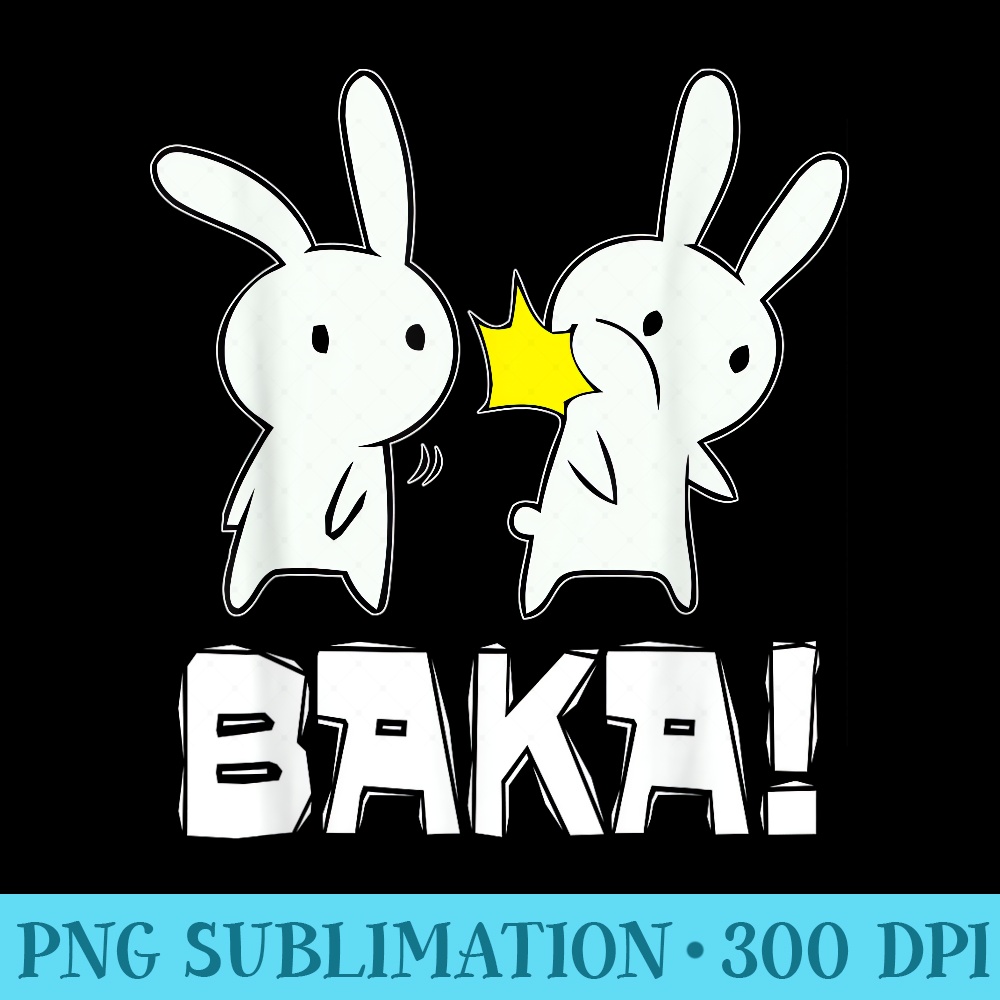 Funny Baka Rabbit Slap Kawaii Style Design for Japan Fans - - Inspire ...