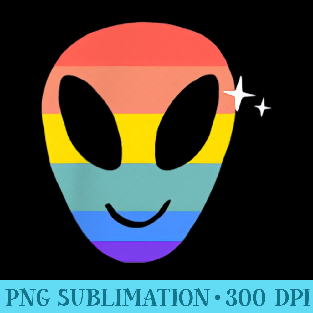 Alien Gay Lesbian LGBTQ Pride Flag Weird Space - PNG Downloa | Inspire ...