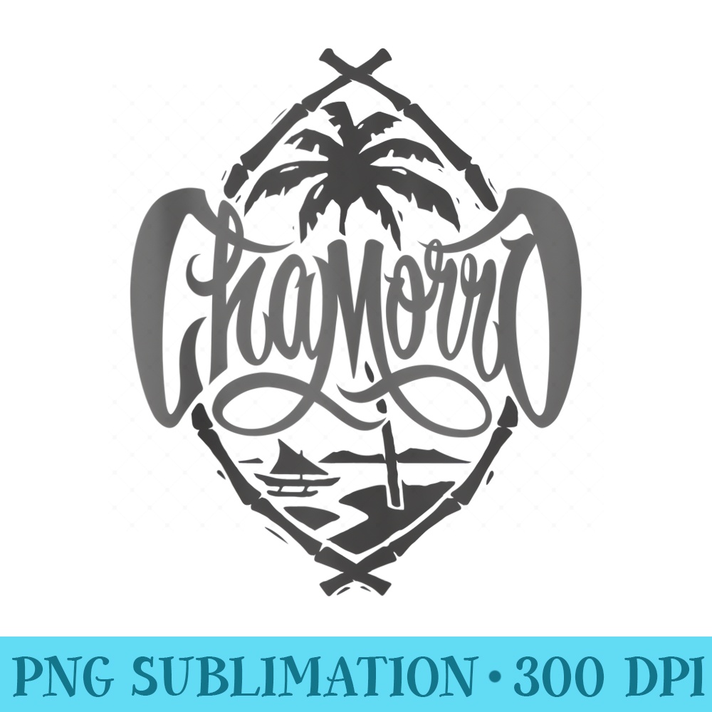 Chamorro Guamanian Pride Guam Seal Guam Flag on Black - PNG | Inspire ...