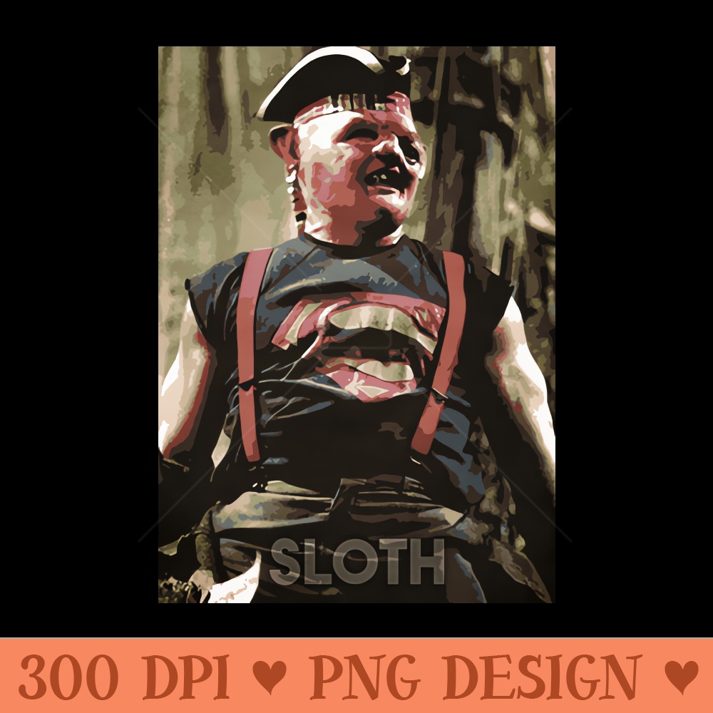 Sloth from Goonies - PNG clipart download | Inspire Uplift