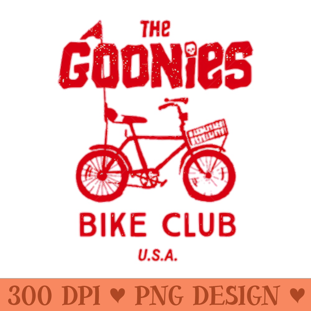 The Goonies bike club - PNG design assets | Inspire Uplift