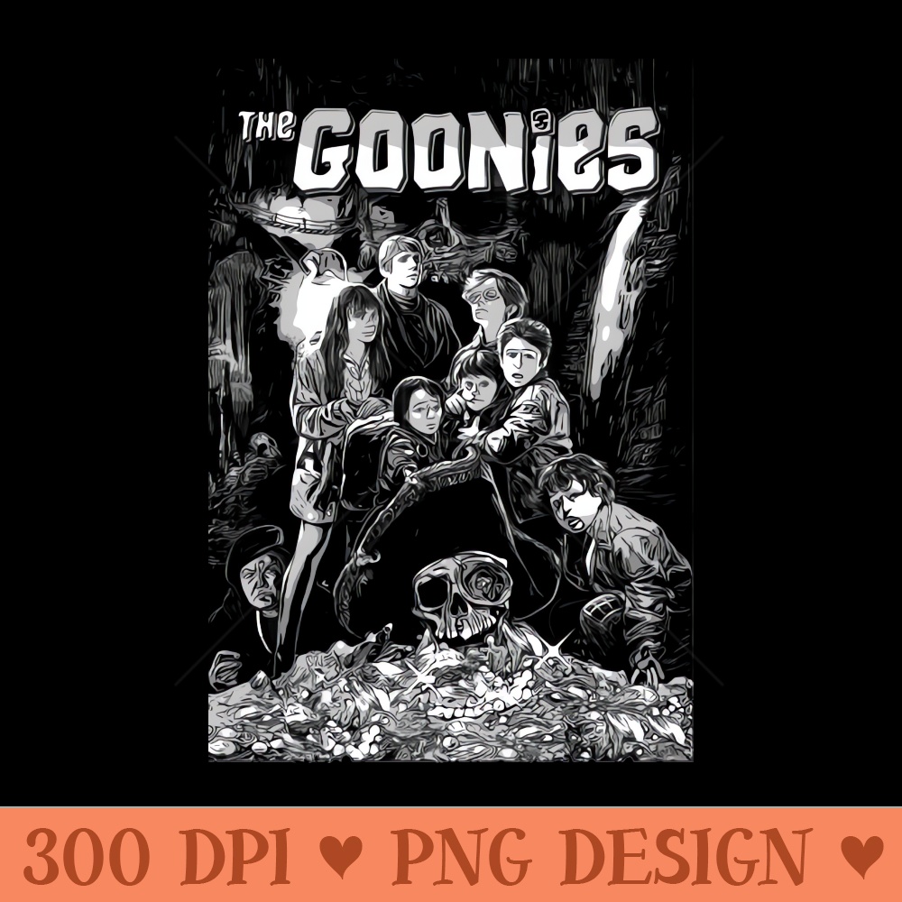 The Goonies Art - Vector PNG Clipart | Inspire Uplift
