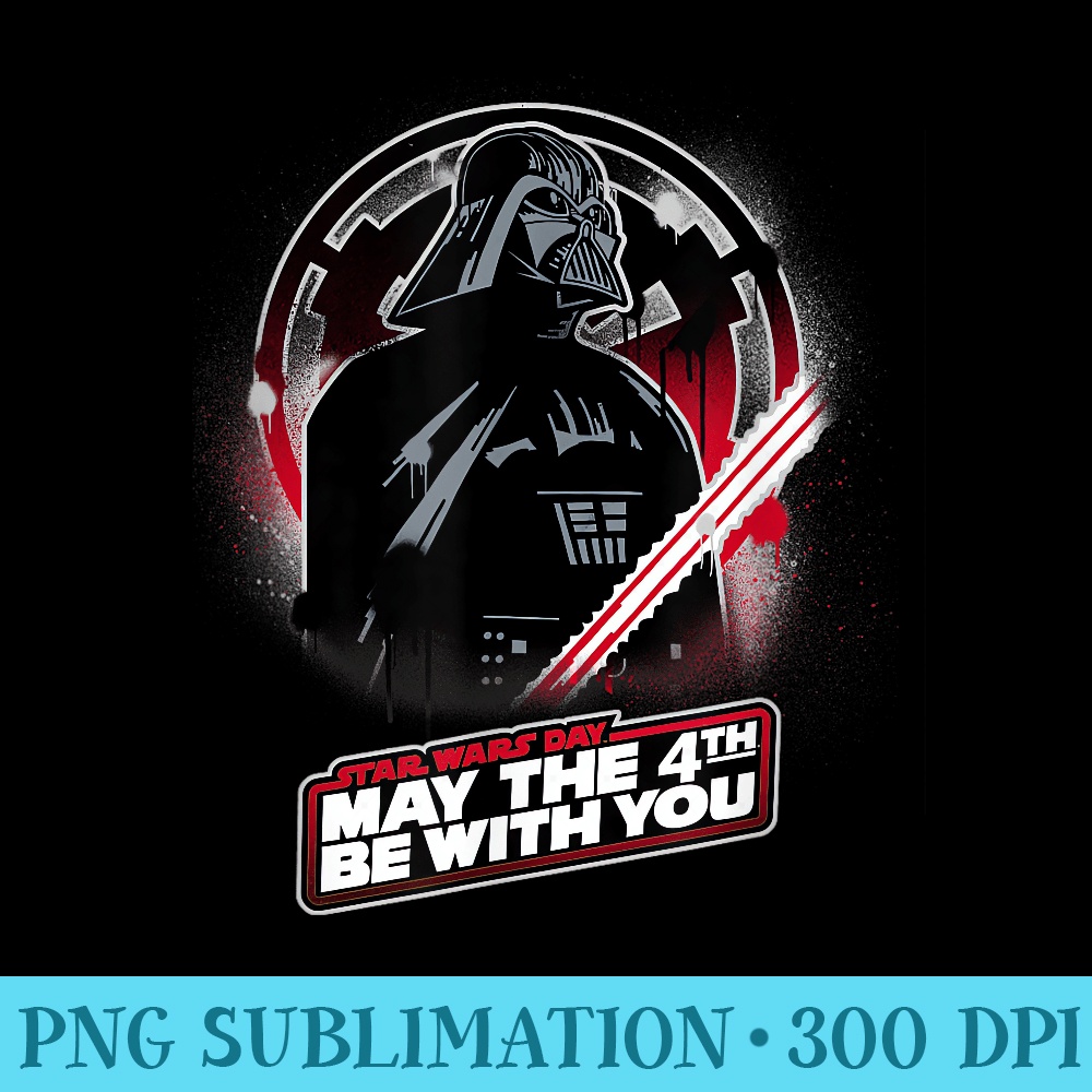 Star Wars Classic May The 4th Be With You Darth Vader Logo - | Inspire ...